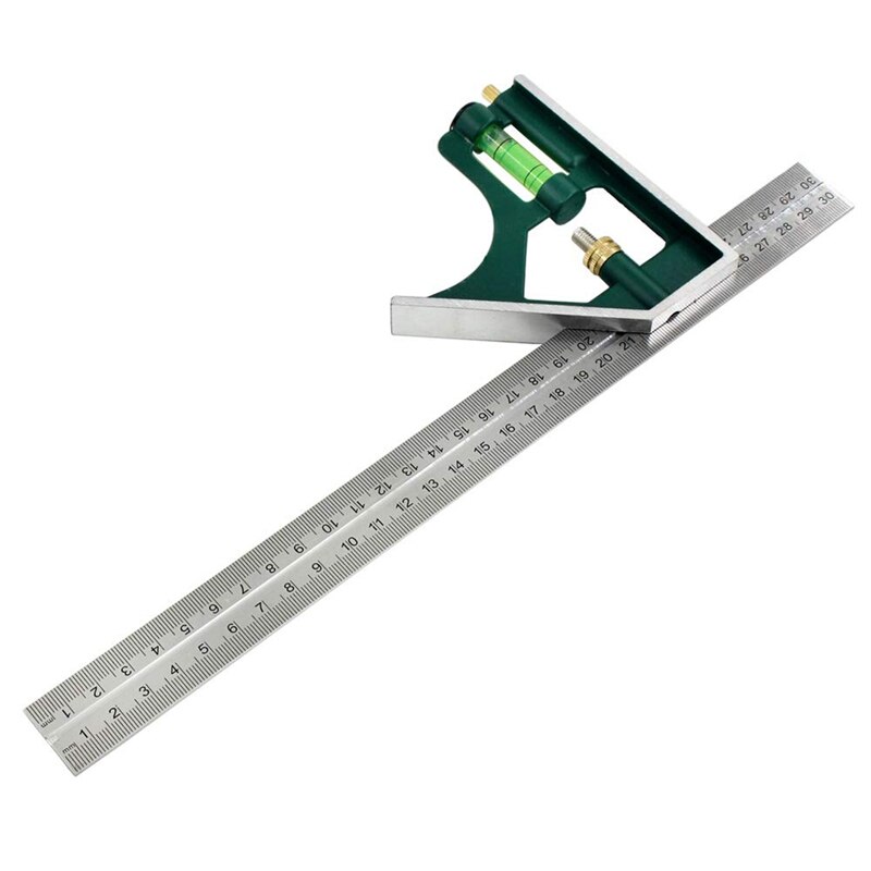 300Mm Combination Square With Bubble Level, 12 Inc... – Grandado