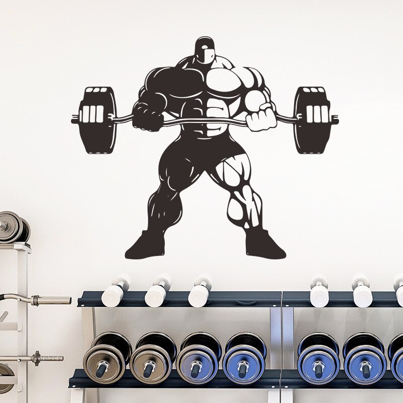 Sports Muscular Man Wall Sticker For Boys Room Liv... – Grandado