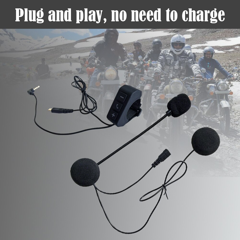 QY8 Motorcycle Helmet Headset 3.5mm Wired Earphone... – Grandado