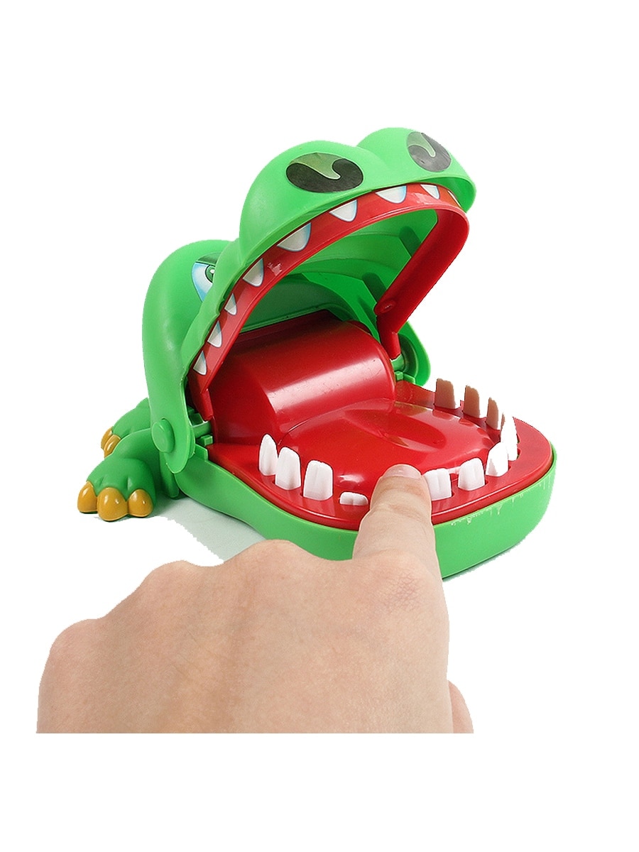 Bite Finger Crocodile Toy Trick Prank Toy Interact... – Grandado