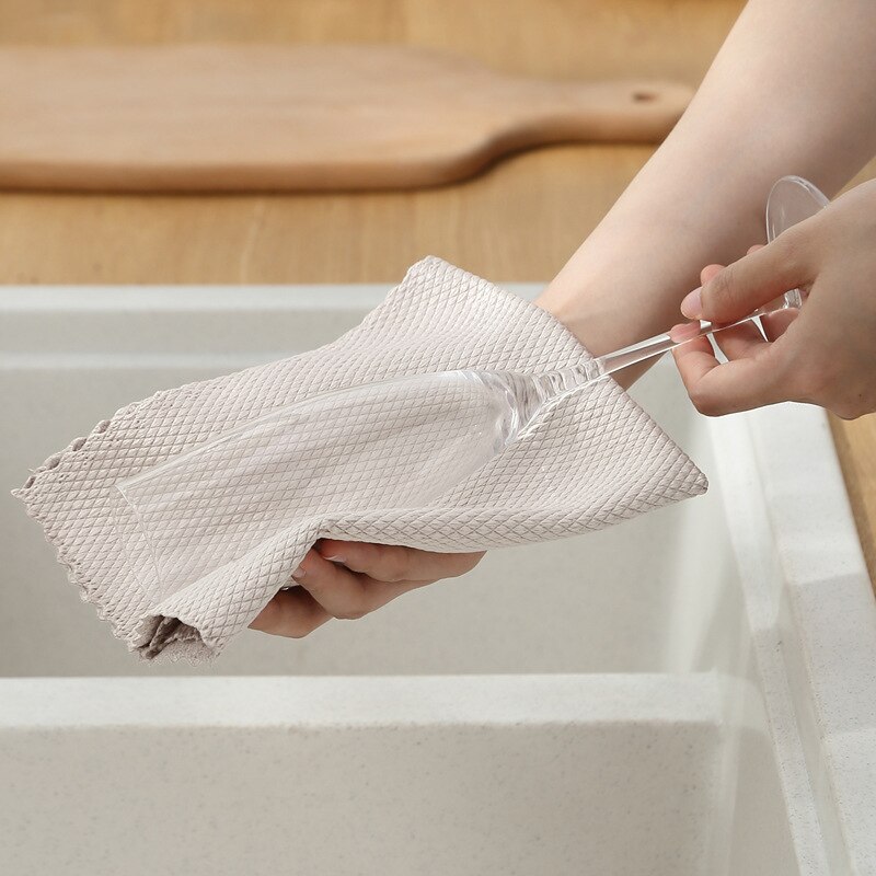 5Pcs Kitchen Anti-Grease Wiping Rags Efficient Fis... – Grandado