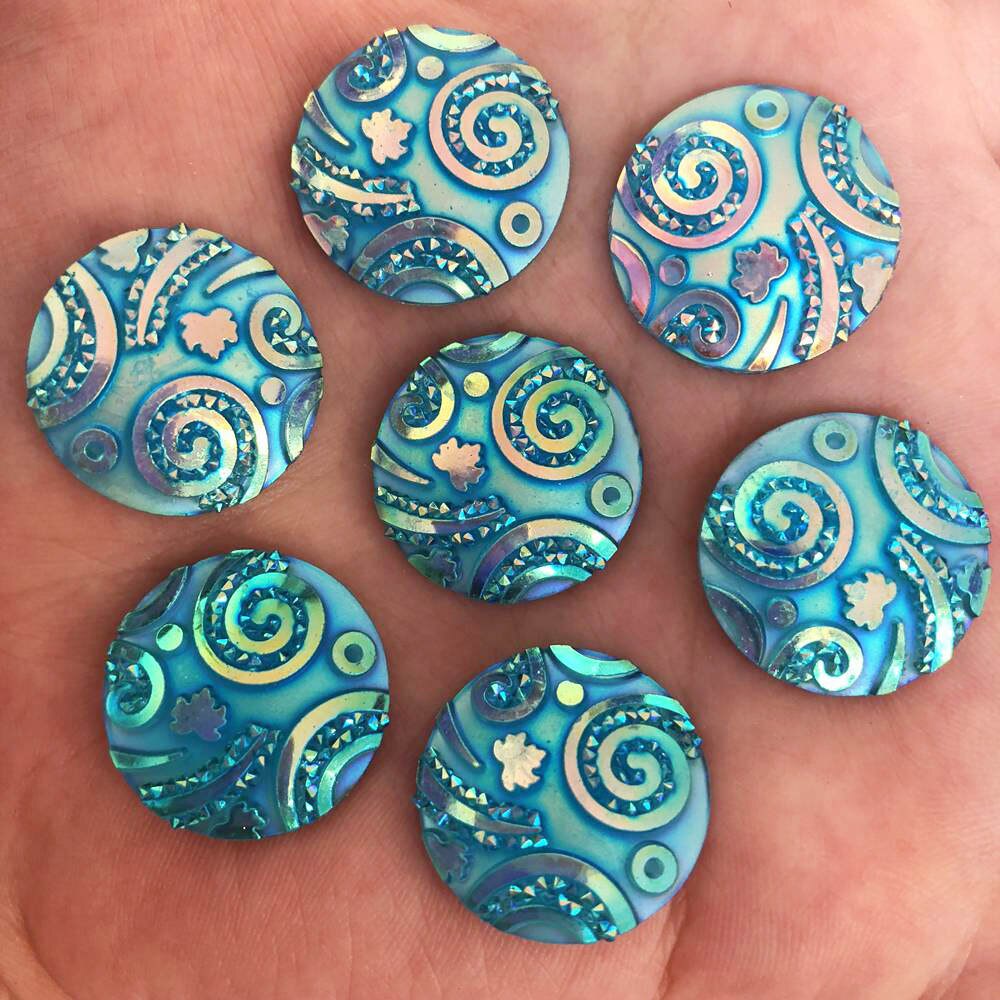 10 kpl ab resin 20mm pyöreä hauska yhdistelmä tasa... – Grandado