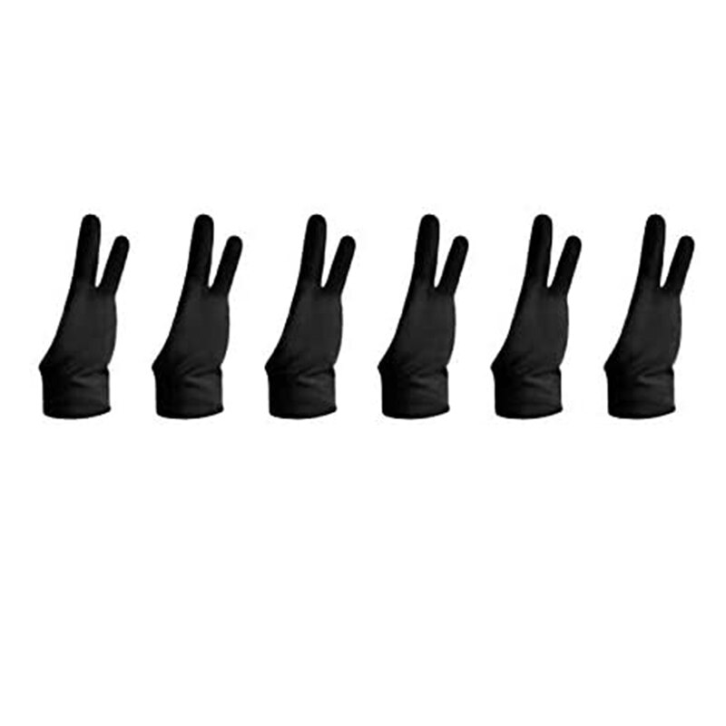 Two Finger Artist Glove 6PCS, Anti Smudge Drawing ... – Vicedeal