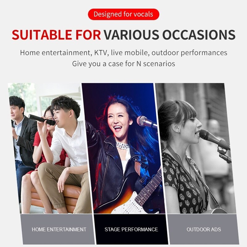 Portable Karaoke Condenser Microphone Live Recordi... – Grandado