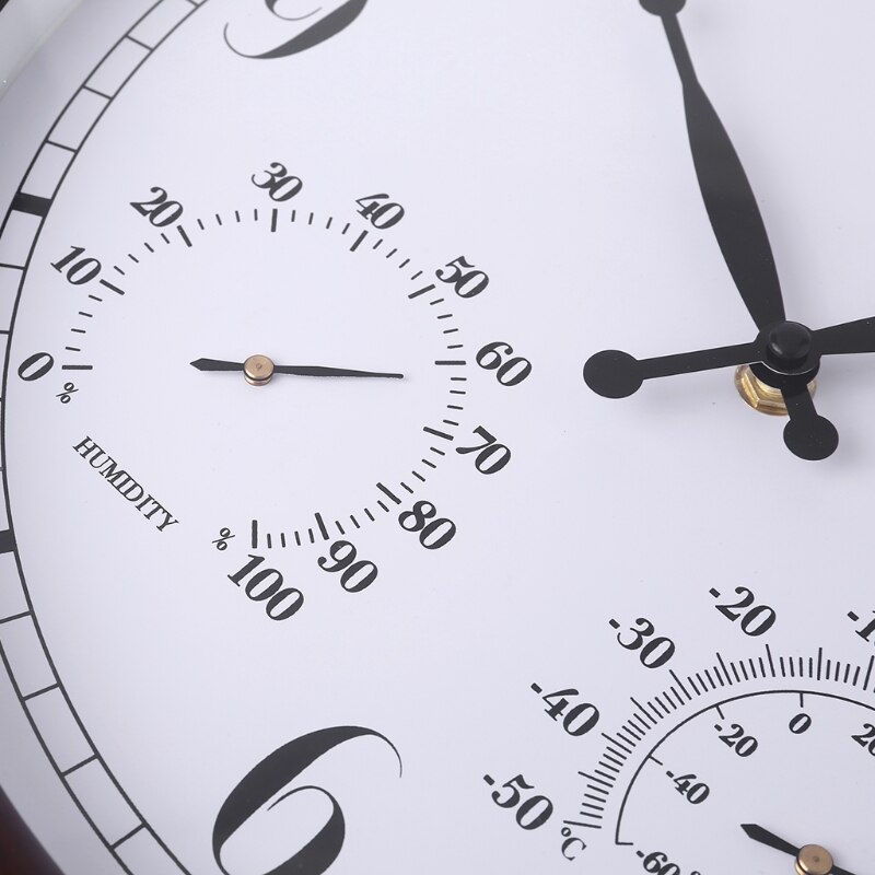 Garden Thermometer Clock Outdoor Retro Wall Statio... – Grandado