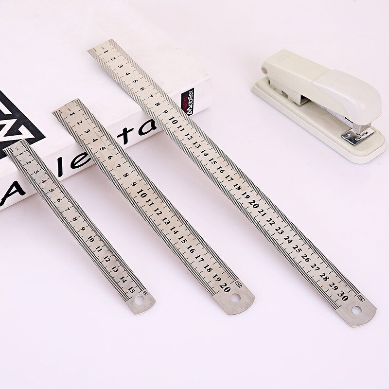 2pcs 15cm Stainless Steel Pocket Measuring Ruler S... – Vicedeal