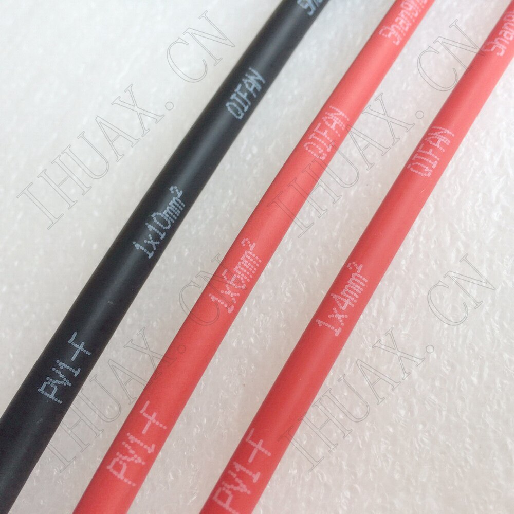20 M/Roll 6mm2 Solar Kabel Rood Of Zwart Pv Kabel ... – Vicedeal