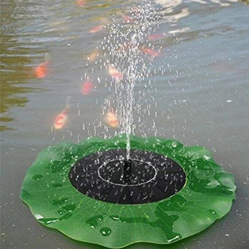 Solar Power Fontein Tuin Fontein Drijvende Groene ... – Grandado
