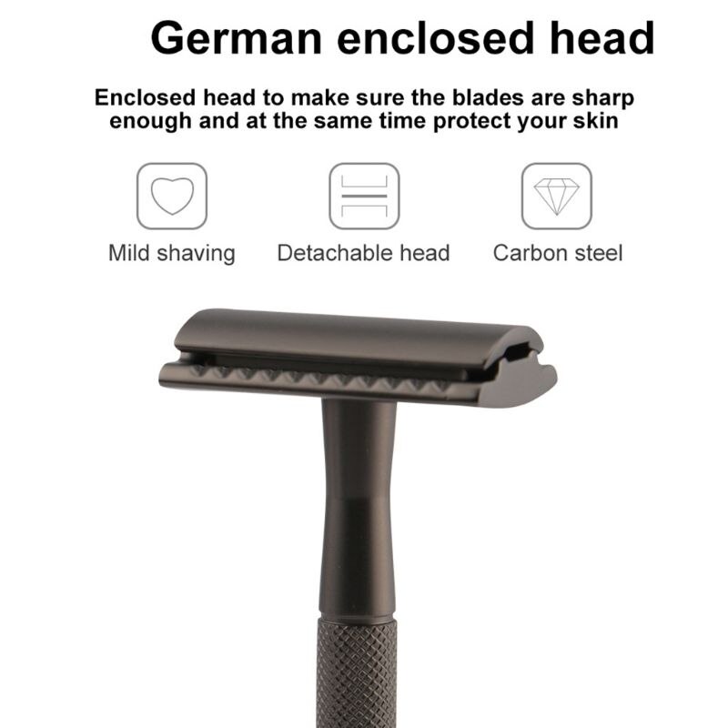 Traditional Vintage Double Edge Enclosed Safety Ra... – Grandado