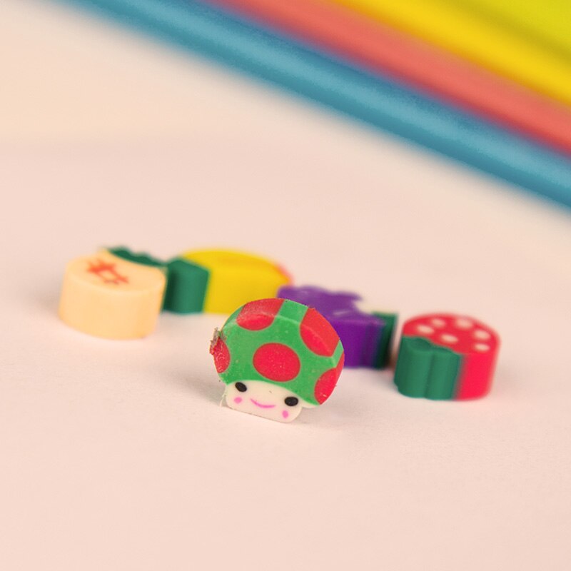 50Pcs Mini Cute Kawai Fruit Erasers Cartoon Rubber... – Grandado