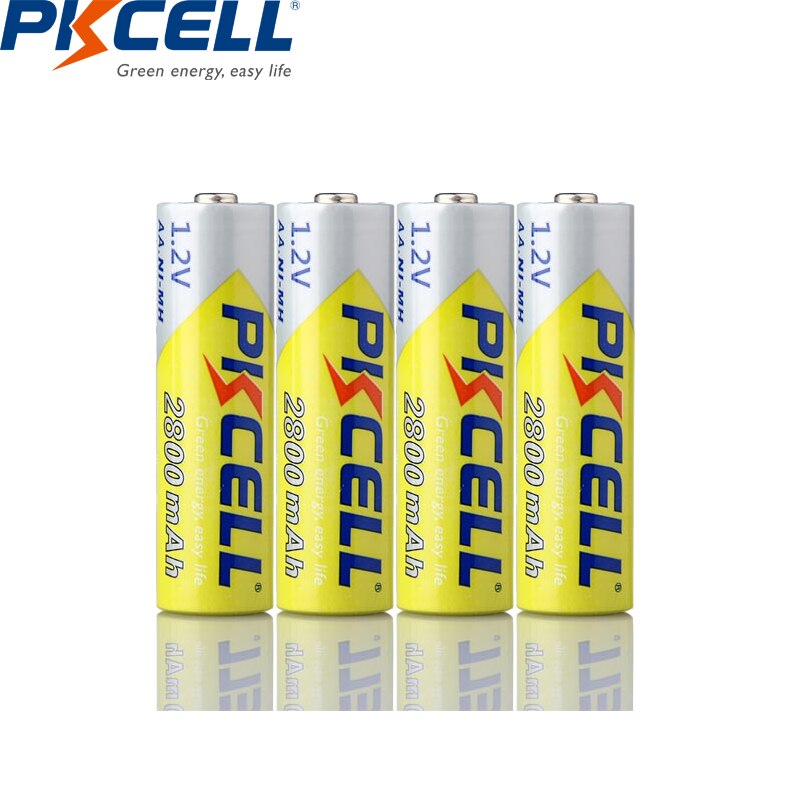 4PCS PKCELL NIMH 1.2v AA 2600~2800mah rechargeable... – Grandado