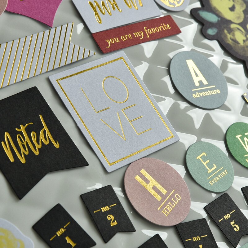 50pc Workday Labels Cardstock Die Cuts for Scrapbo... – Grandado