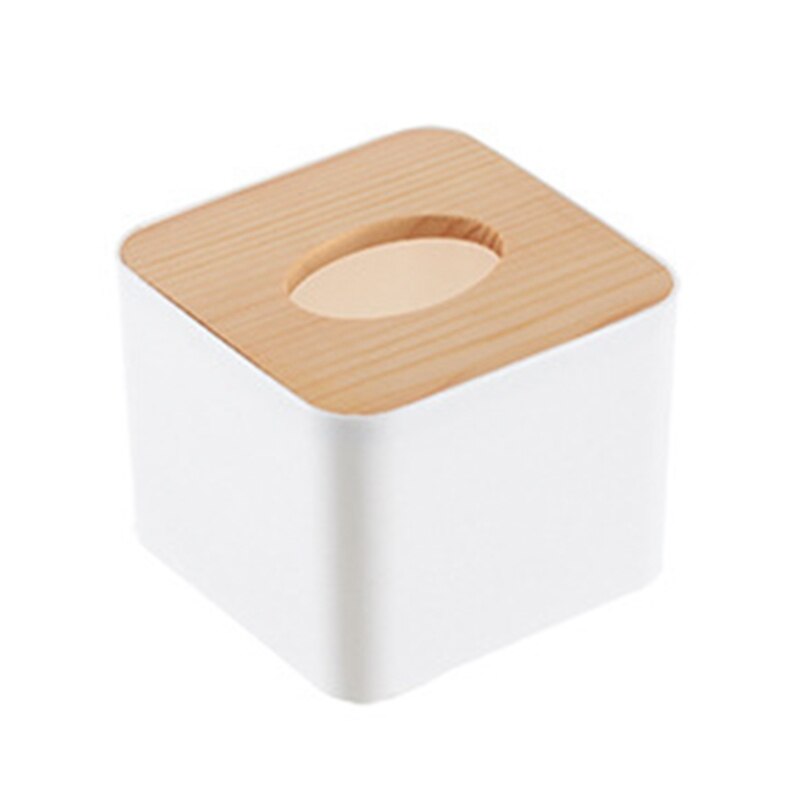 Vierkante Tissue Doos Tissue Doos Met Houten Dekse... – Grandado