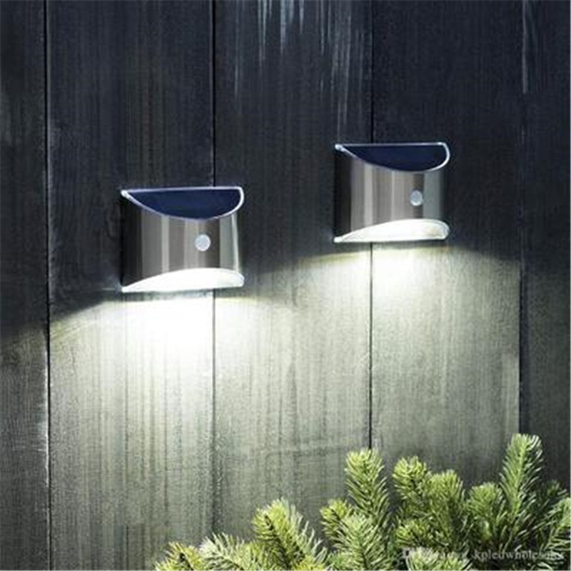 2 PCS LED Solar Wall Light Outdoor Garden Fence St... – Vicedeal