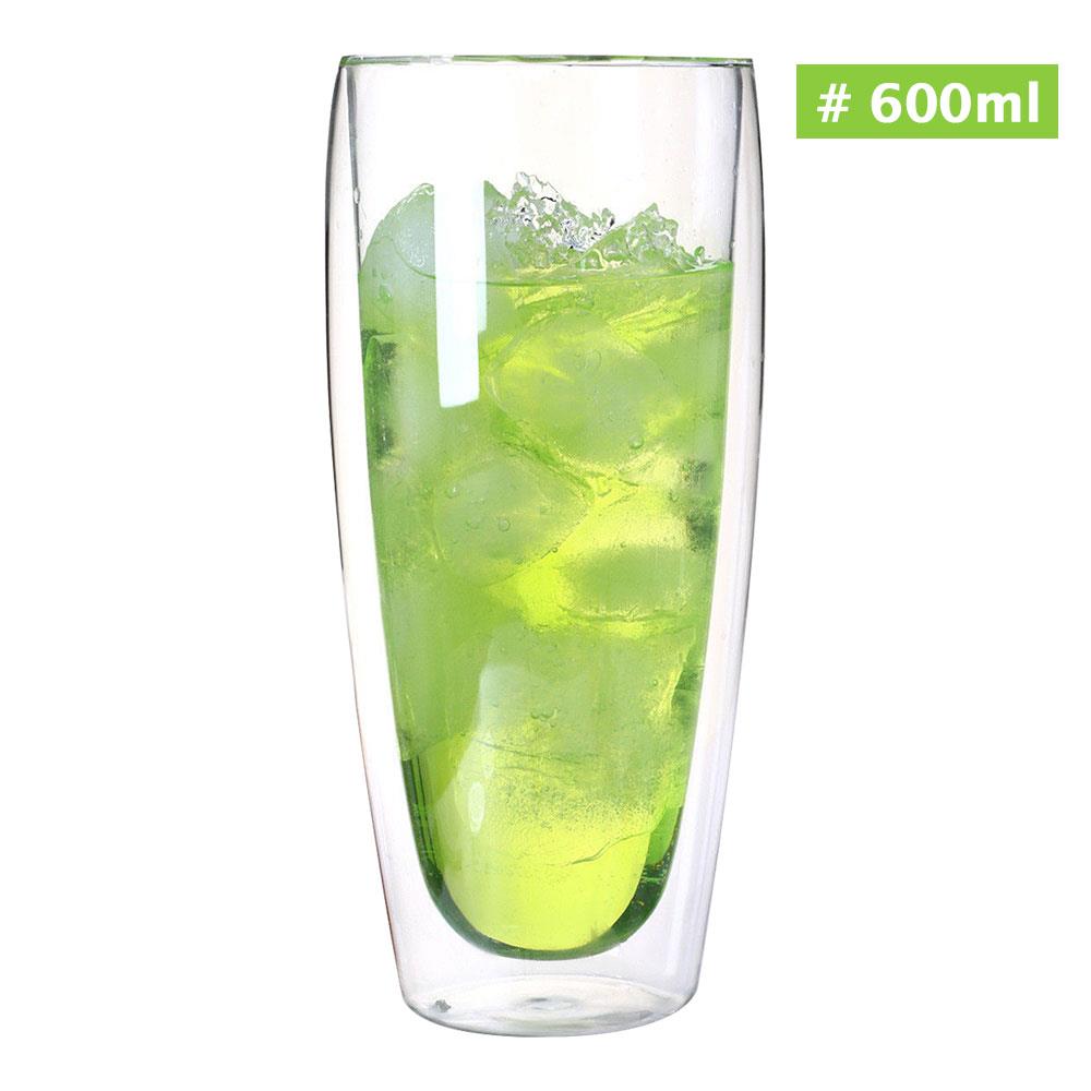 Double Wall Glass Cup Insulated Thermal 80-600ml D... – Grandado
