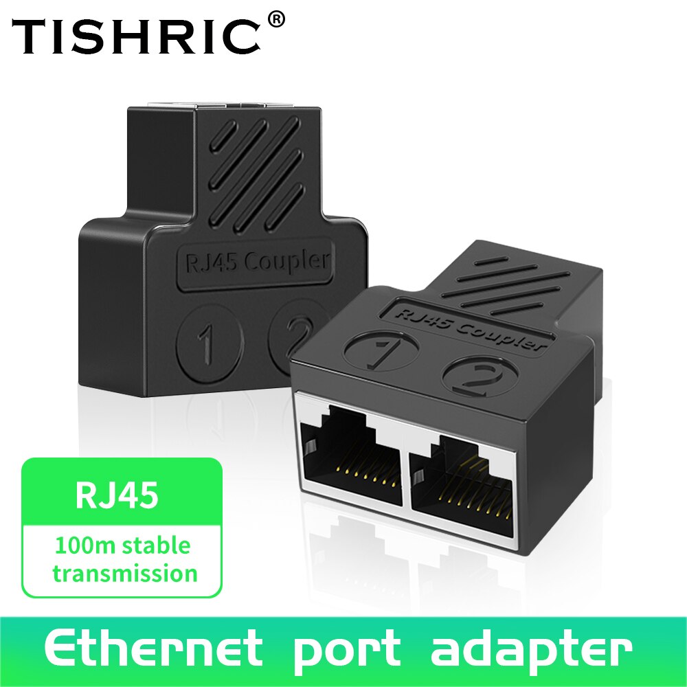 TISHRIC Expansion Network Port RJ45 1 To 2 Ways Et... – Grandado