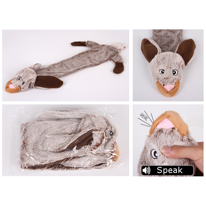 Cute Animal Shape Pets Dog Chew Squeaky Toys Plush... – Grandado