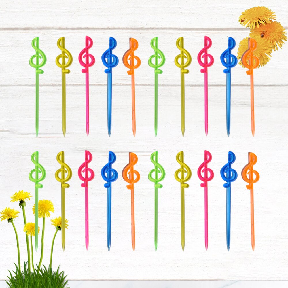 Disposable Fruit Fork Heart-shaped Fruit Picks Col... – Grandado