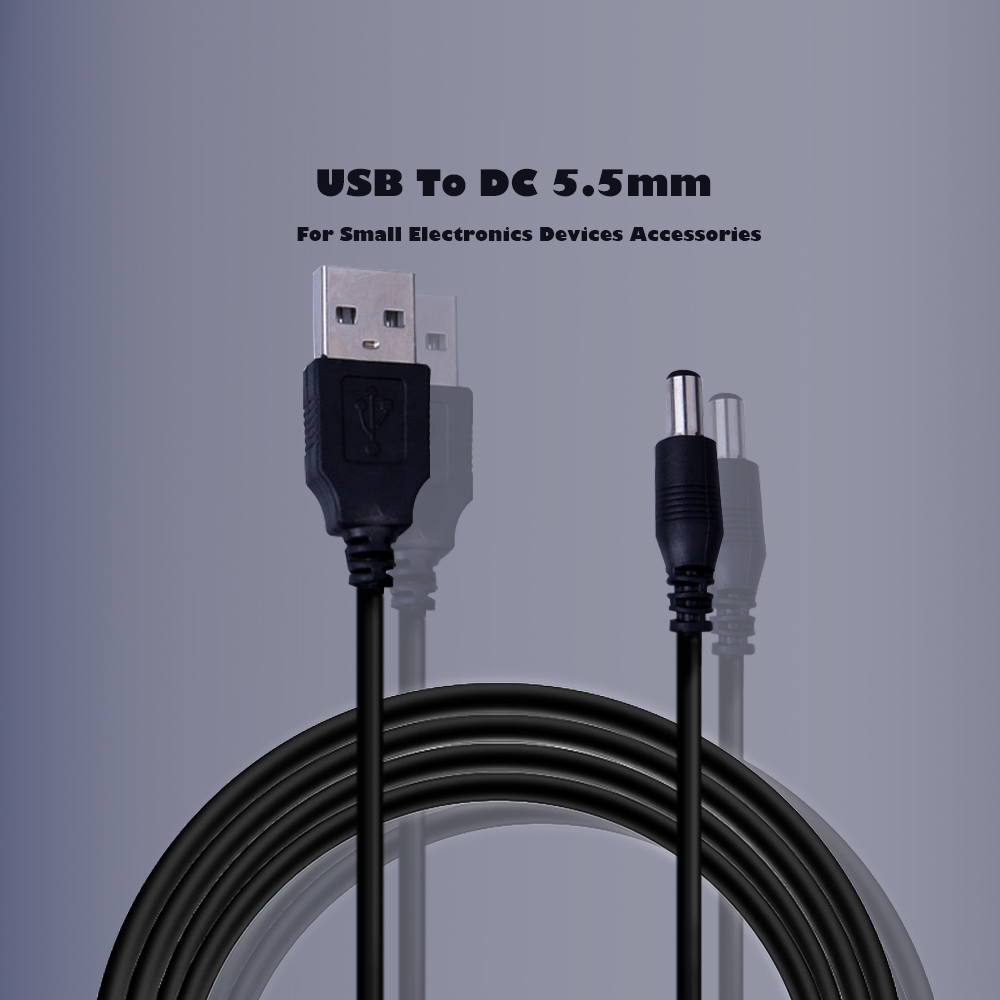 Usb Naar Dc 5.5 Mm Power Cable Usb Voeding Kabel M... – Grandado