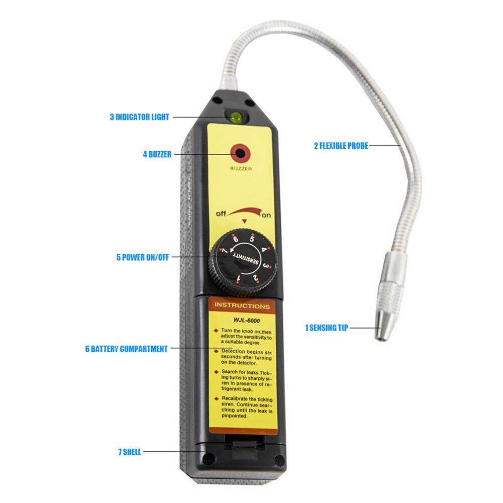 Detector WJL-6000 de fugas de Gas halógeno, Detect... – Grandado