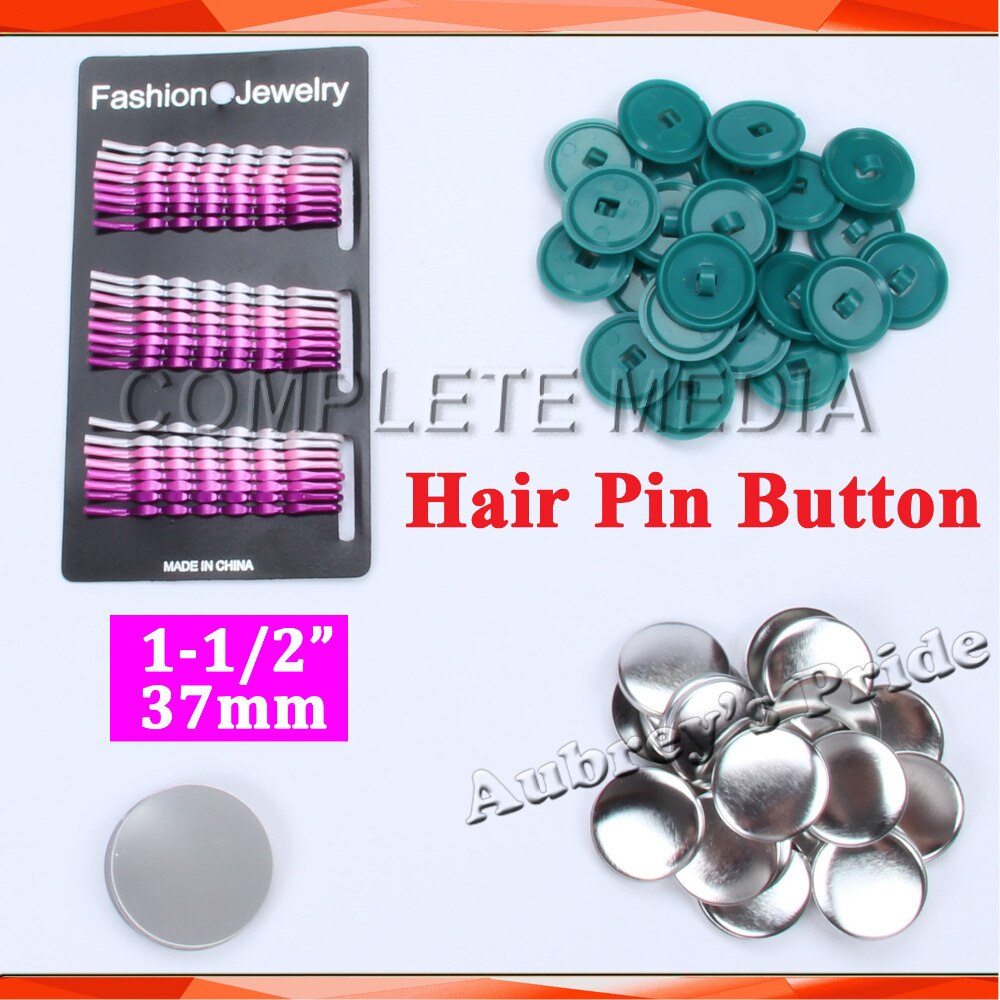 1-1/2" 37mm 100 Sets Hair Pin Button Supply M... – Vicedeal