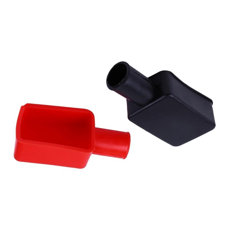 1 Pair Car Battery Negative Positive Terminal Covers Cap Boot ...