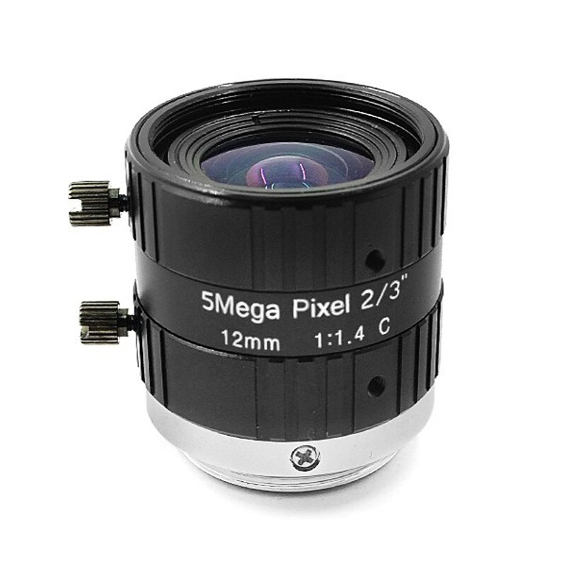 Industriële Lens 12Mm 5MP 2/3 C Mount Handmatige D... – Vicedeal