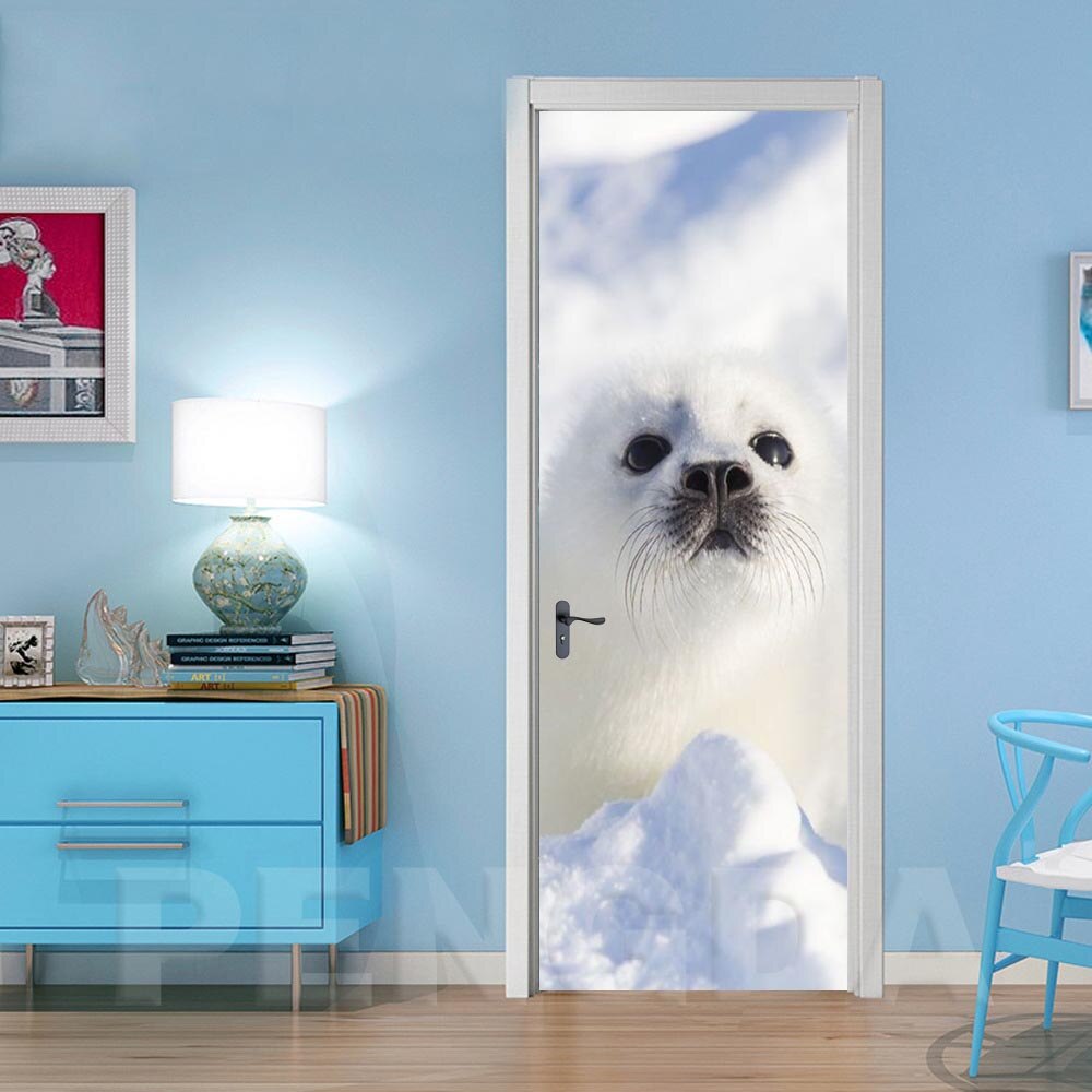 Home Decor Paste Self Adhesive Animal Snow Leopard... – Grandado