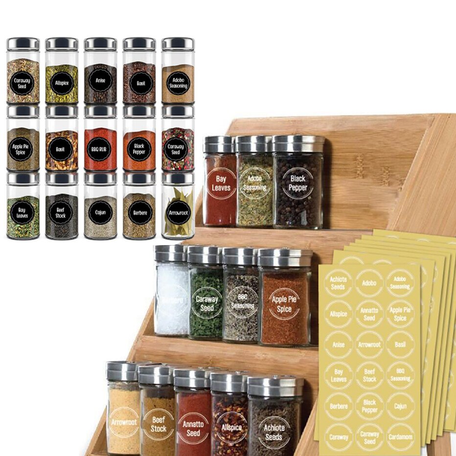 144pcs Preprinted Chalkboard Spice Labels Sticker ... – Grandado