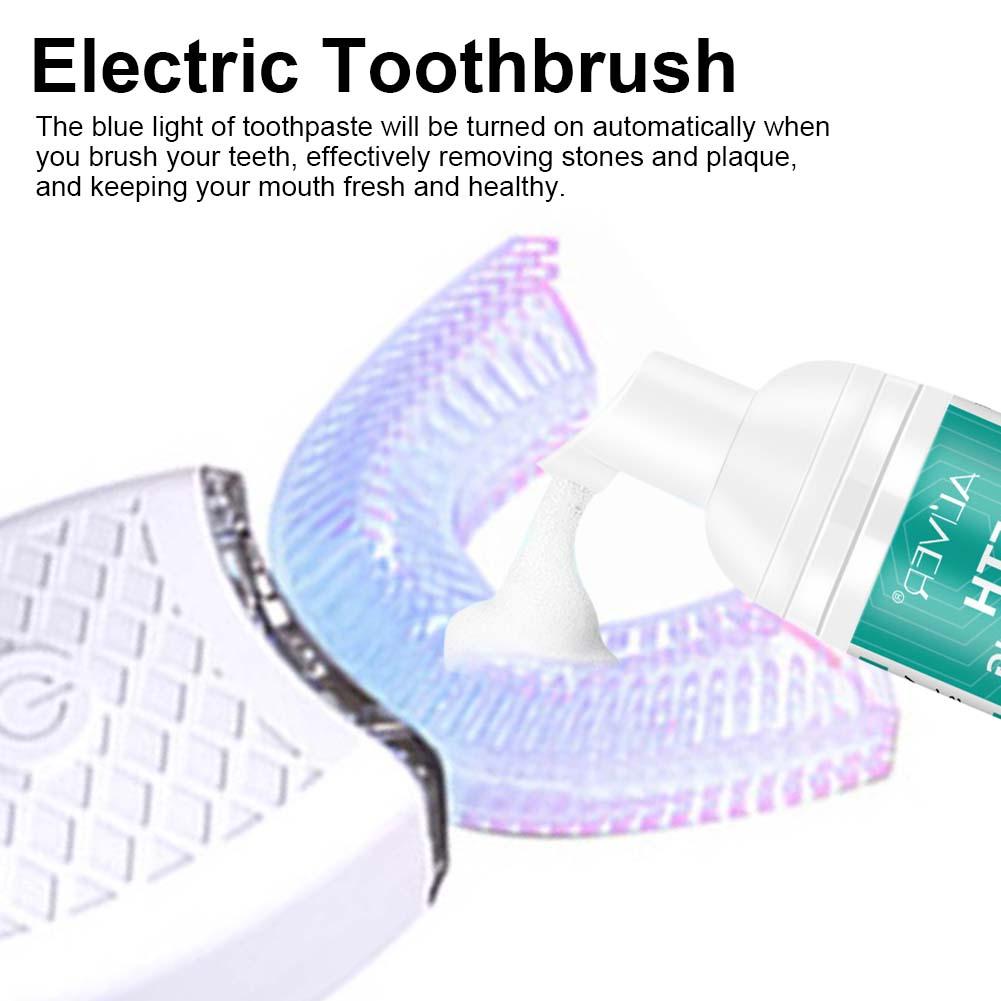 U-Shape Electric Toothbrush Set With Toothpaste US... – Grandado