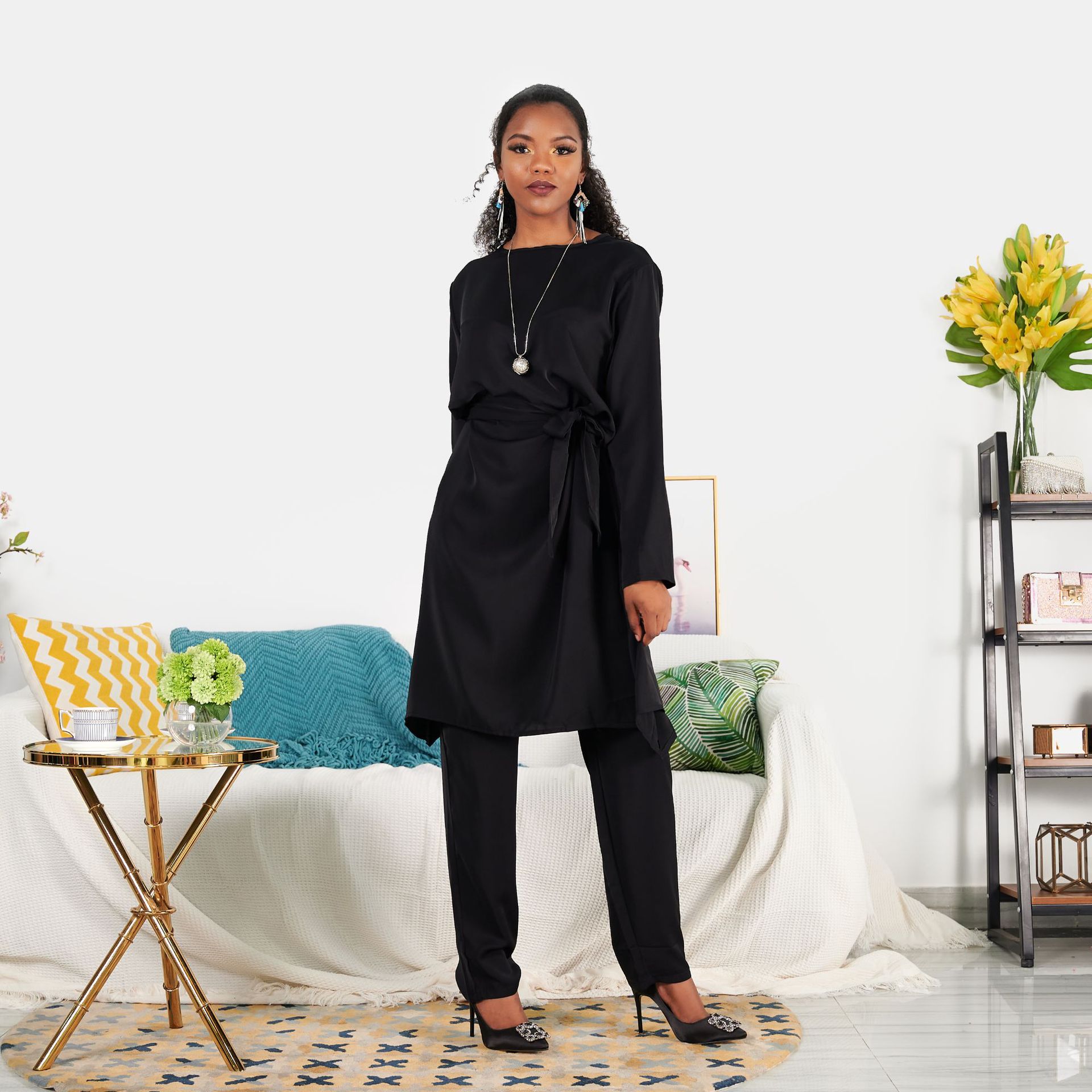 2 Pieces Sets Muslim Islamic Abaya Kaftan Women Ca... – Vicedeal
