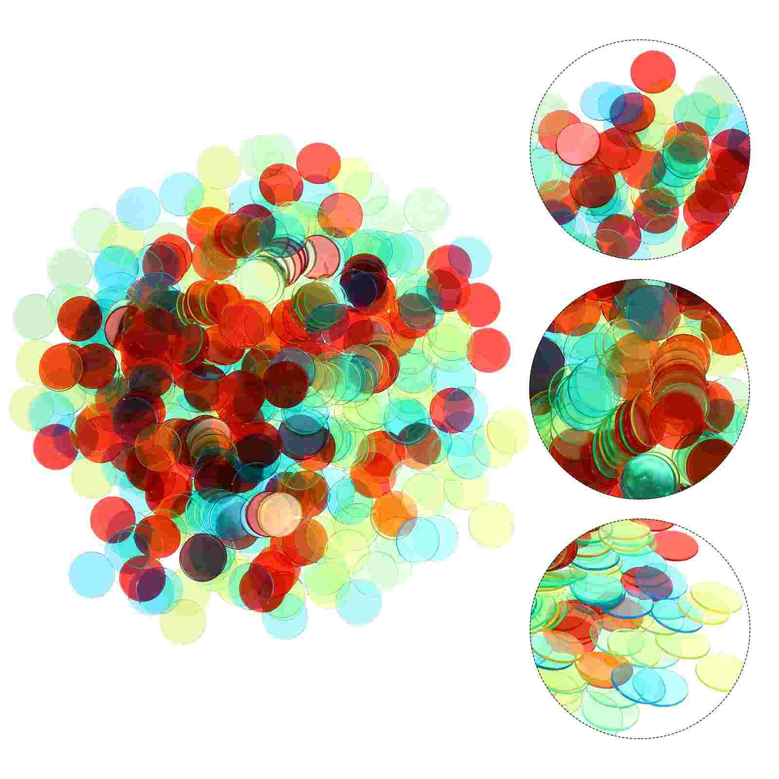 1 Set Bingo Chips Color Round Chips Game Counting ... – Vicedeal