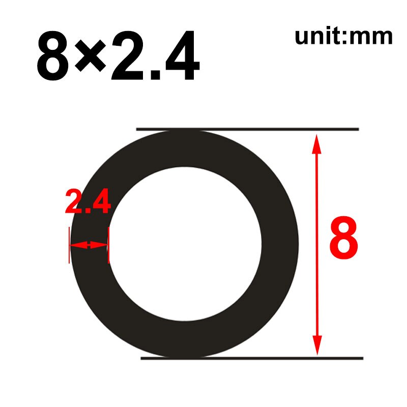 200pcs/lot NBR Seal Ring 2.4mm Thickness Nitrile R... – Grandado