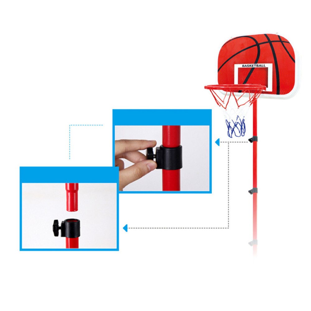 Children Basketball Stand Portable Basketball Back... – Grandado