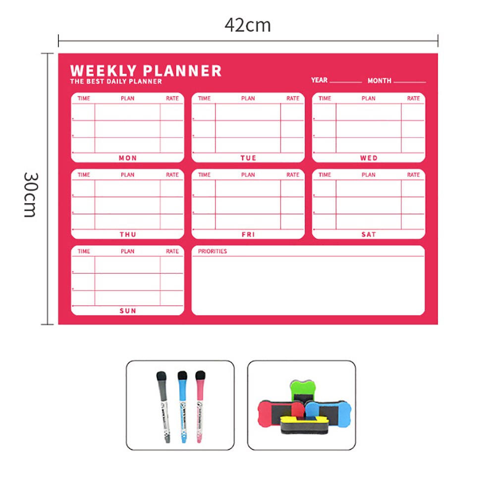 Magnetic Erasable Message Board Month Week Planner... – Grandado