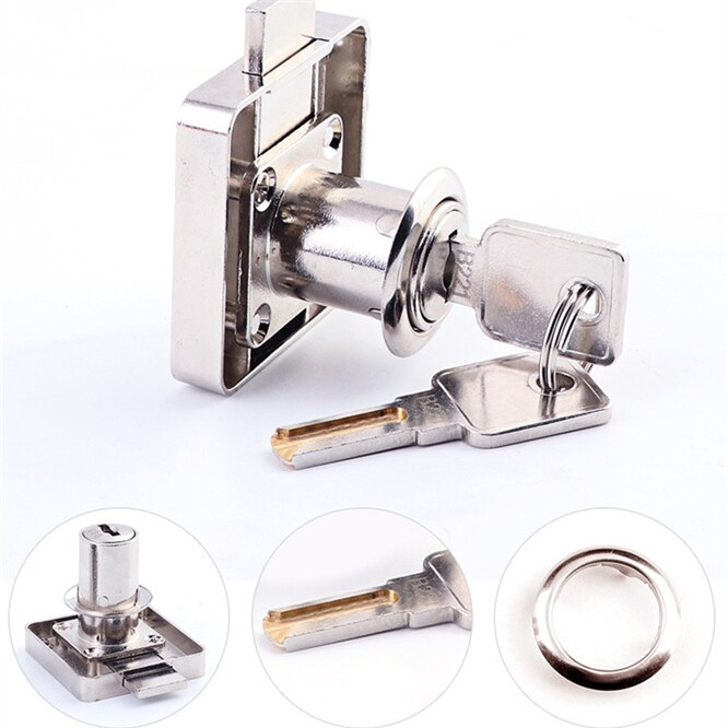 10pcs 22mm 32mm Copper Drawer Locks with 2 Keys Lo... – Grandado