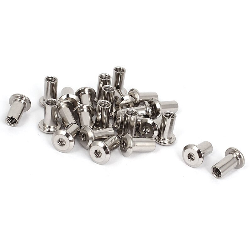 25pcs M6 Rivet Hex Socket Head Cap Screw Barrel Nu... – Vicedeal