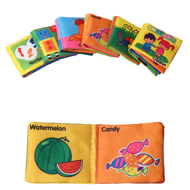 6 Styles Soft Cloth Books For 0-12 Month Baby Boys... – Grandado