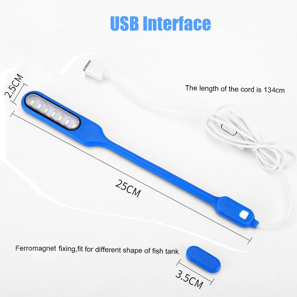 Aquarium Light Small LED Light for Fish Tank USB F... – Grandado