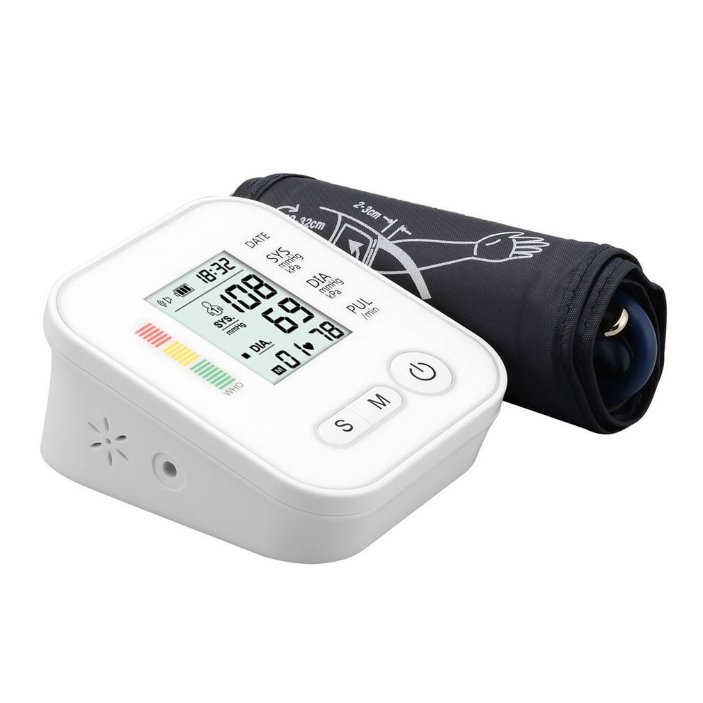 LCD Automatic Digital Wrist Blood Pressure Monitor... – Grandado