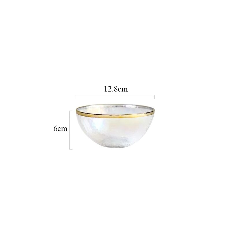 Colorful Painted Gold Glass Bowl Dish Seven Color ... – Grandado