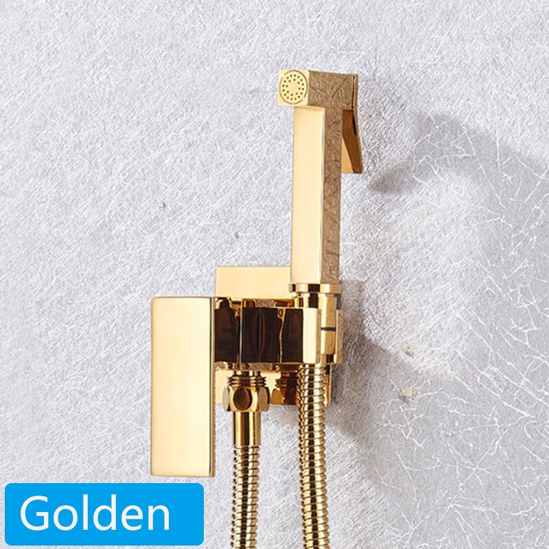 Bathroom Golden Bidet Shower Faucet Solid Brass Bi... – Grandado