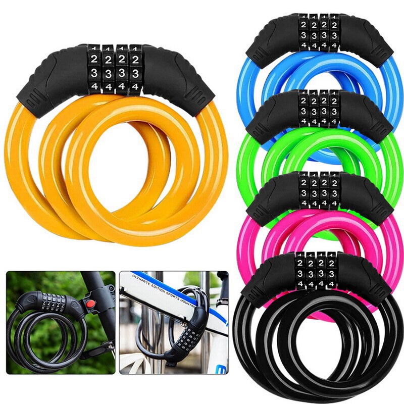 Bicycle Four-digit Password Lock Anti-theft Lock M... – Grandado
