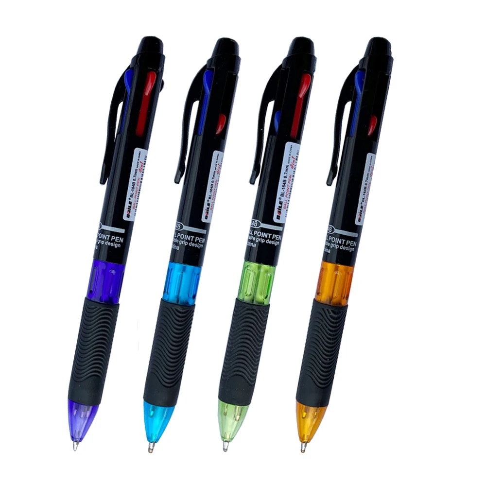 4pcs/set 4 in 1 Multicolour Ballpoint Pen 0.7mm Bl... – Grandado
