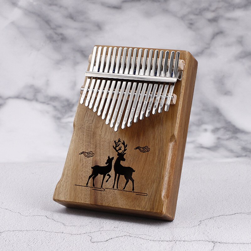 Solid koa 17 nycklar kalimba tumme piano calimba m... – Vicedeal