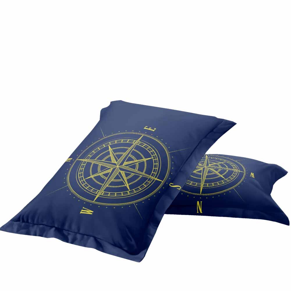 Yellow Anchor Bedding Set Reassuring Blue Duvet Co... – Grandado