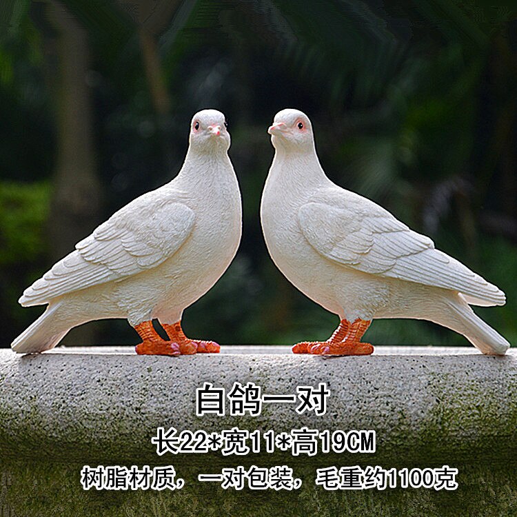 2 pcs High imitation outdoor garden pigeon statue,... – Vicedeal