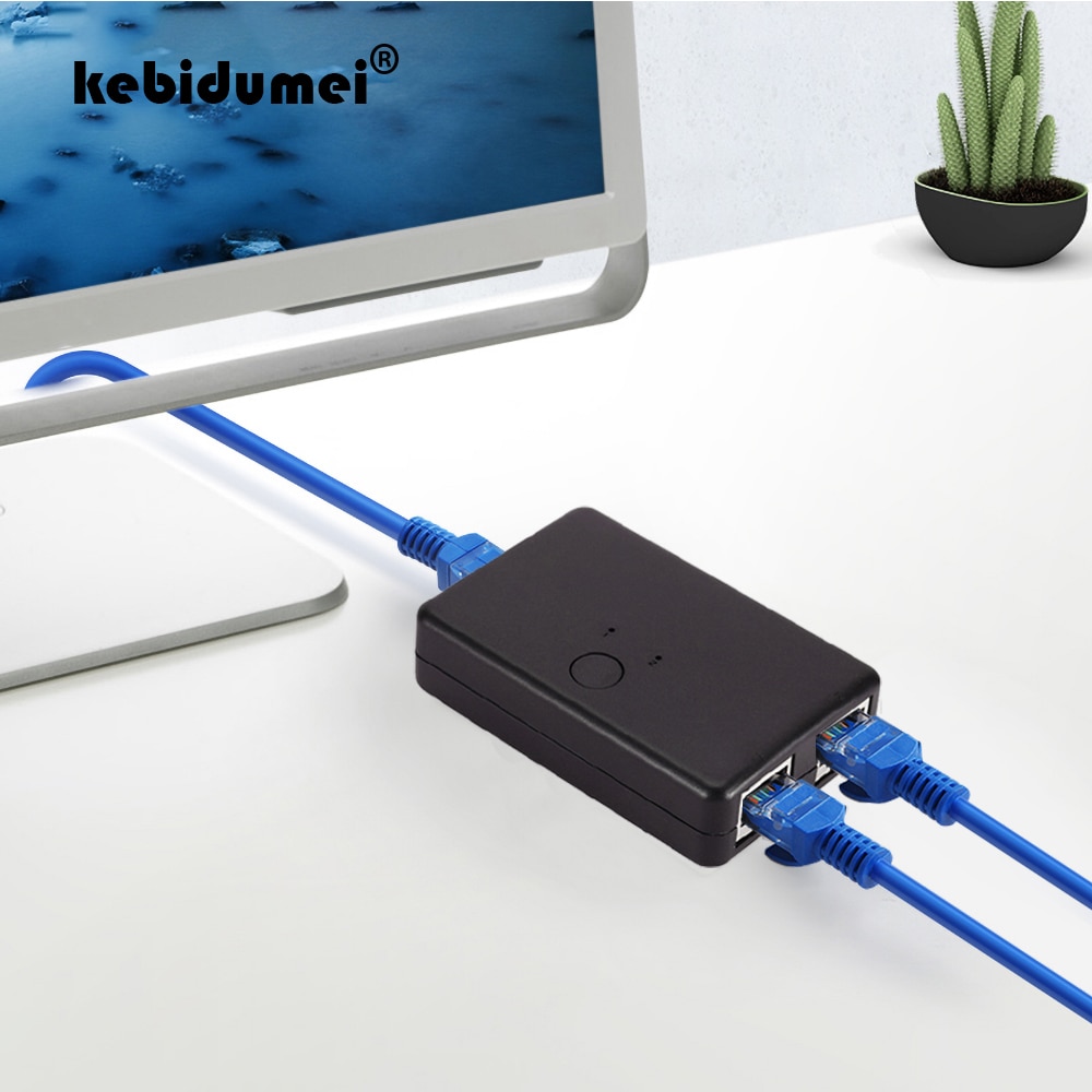 2 In 1 Heraus Netzwerk Switch Box Selector 2 Ports... – Vicedeal