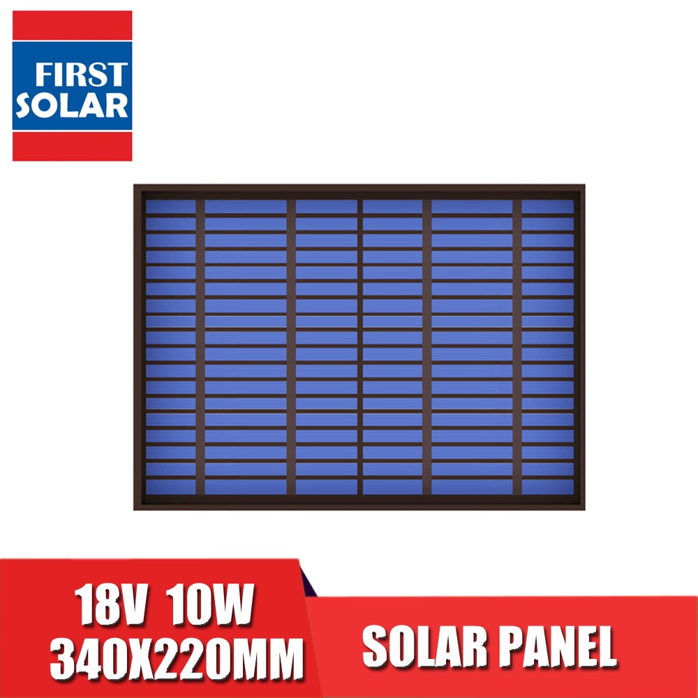 18VDC 556mA 10Watt 10W Solar Panel Standard PET po... – Grandado