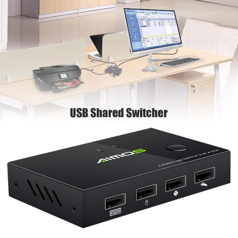 USB 2.0 Switch KVM Switcher Splitter Box For 4 PC ... – Grandado